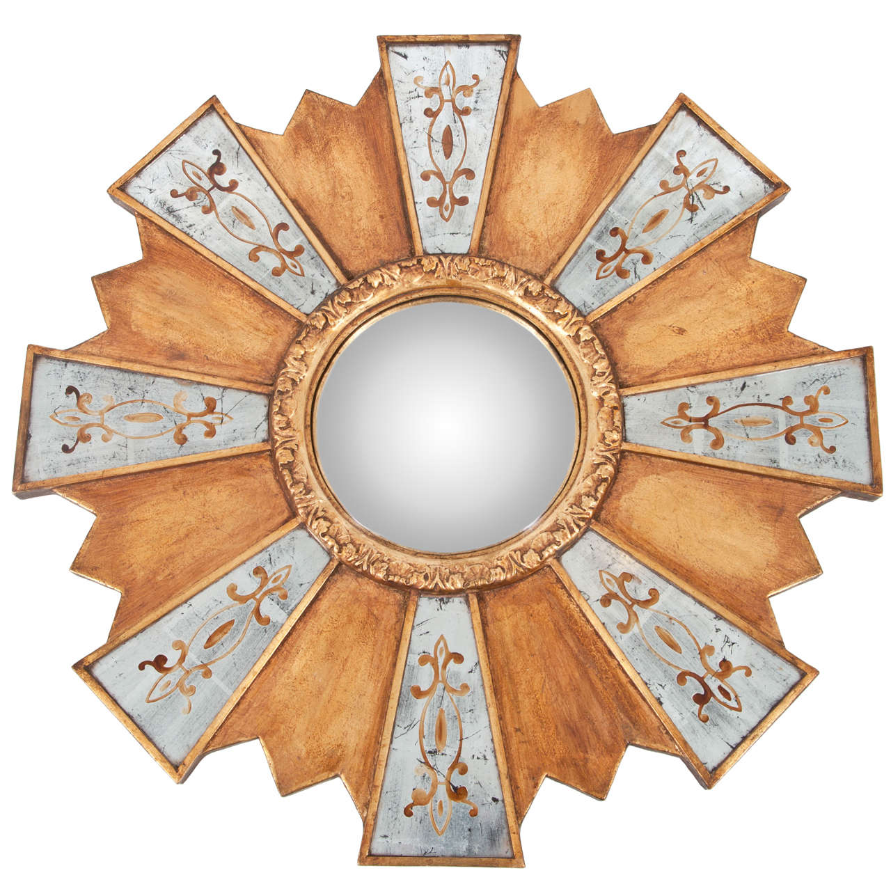 Gilt Wood Moorish Peacock Mirror at 1stDibs