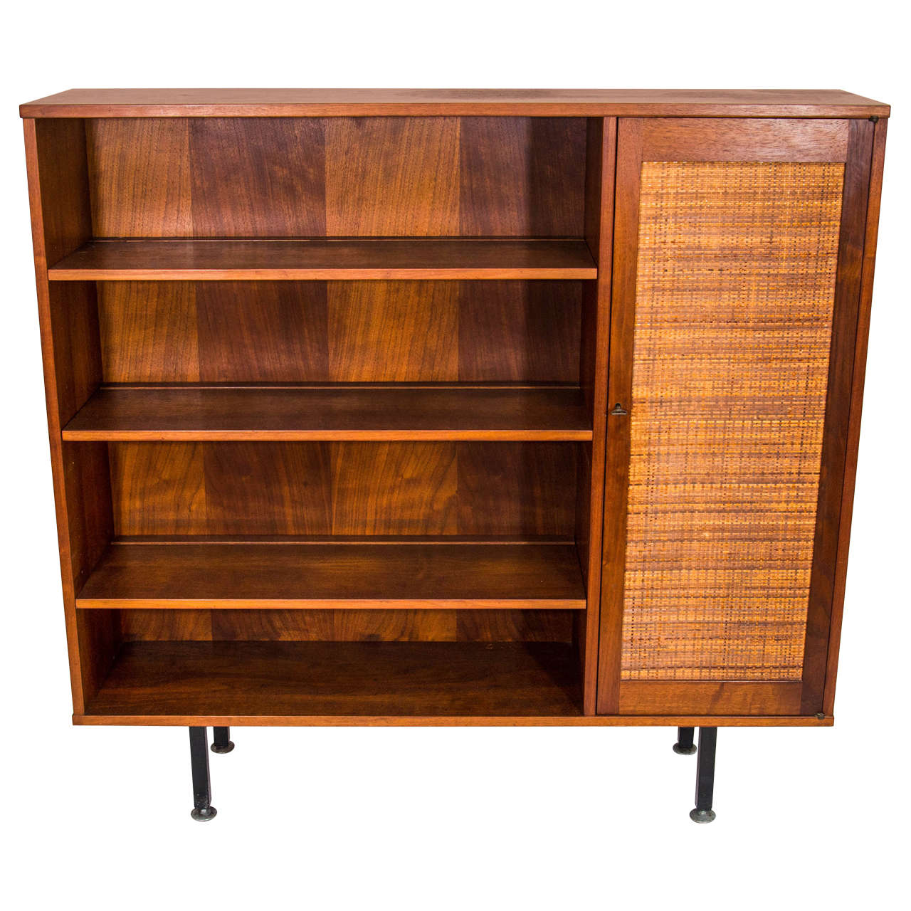 Handsome Walnut Bookcase by Lane at 1stDibs