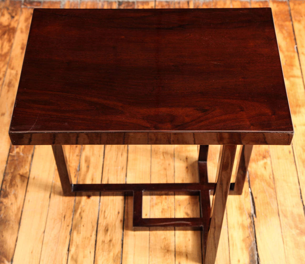 Cubist Deco Side Table For Sale at 1stDibs