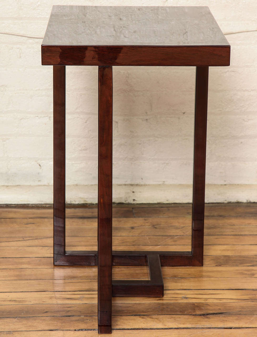 Cubist Deco Side Table For Sale at 1stDibs