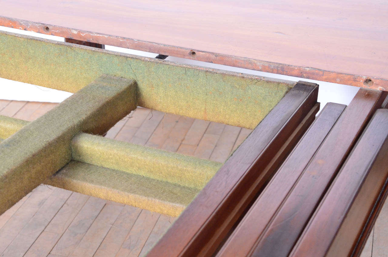 Aesthetic Extending Dining Table, Makers' Label For Sale at 1stDibs