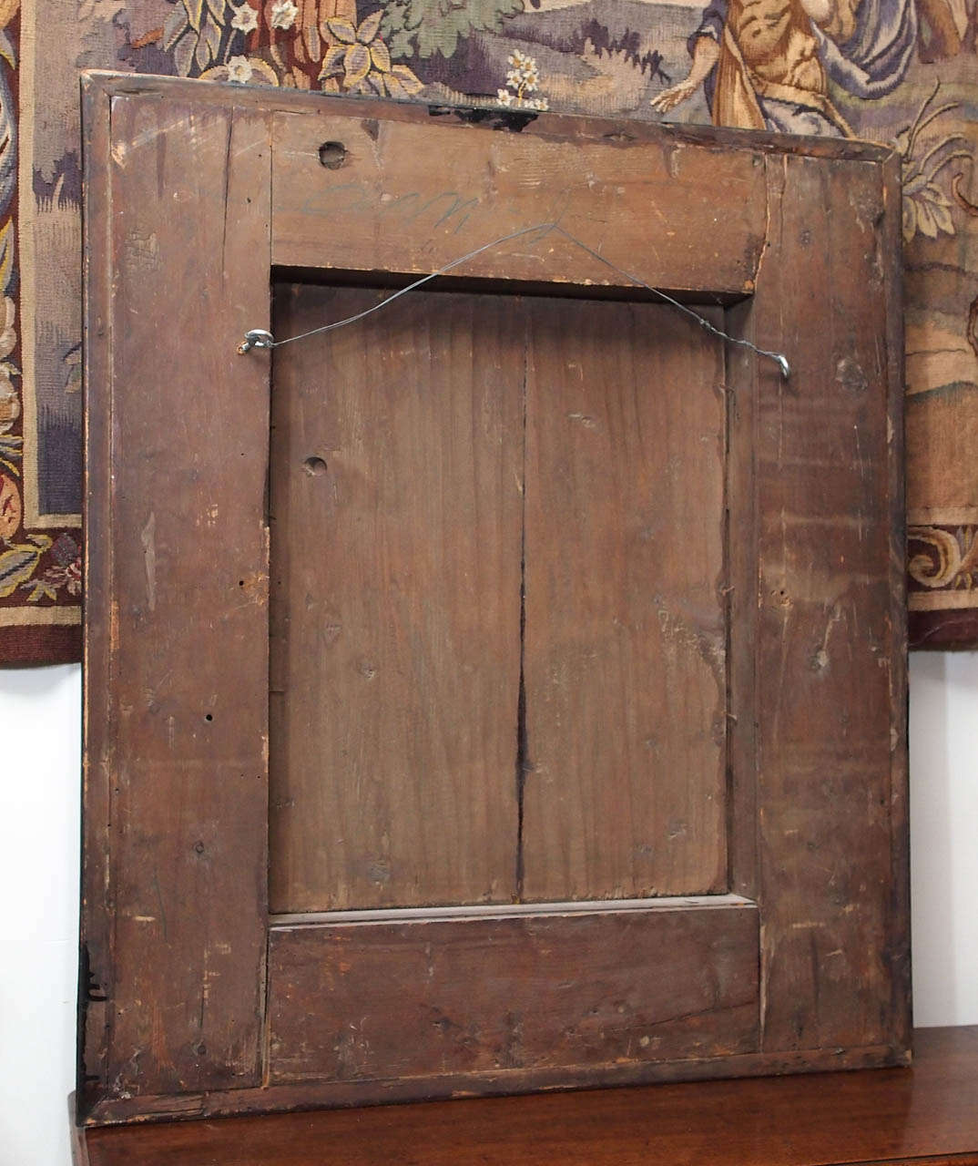 Dutch 17th Century Hand Beveled Mirrored Glass in Frame at 1stDibs ...