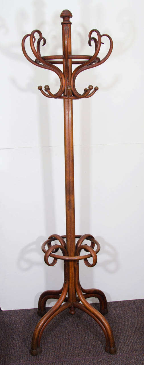 A Vintage Bentwood Thonet Coat Rack at 1stDibs | vintage bentwood coat ...