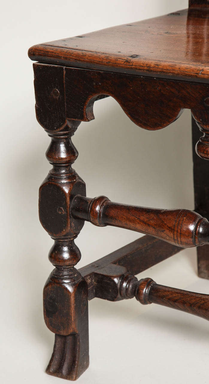 Welsh Queen Anne Folk Art Side Chair at 1stDibs