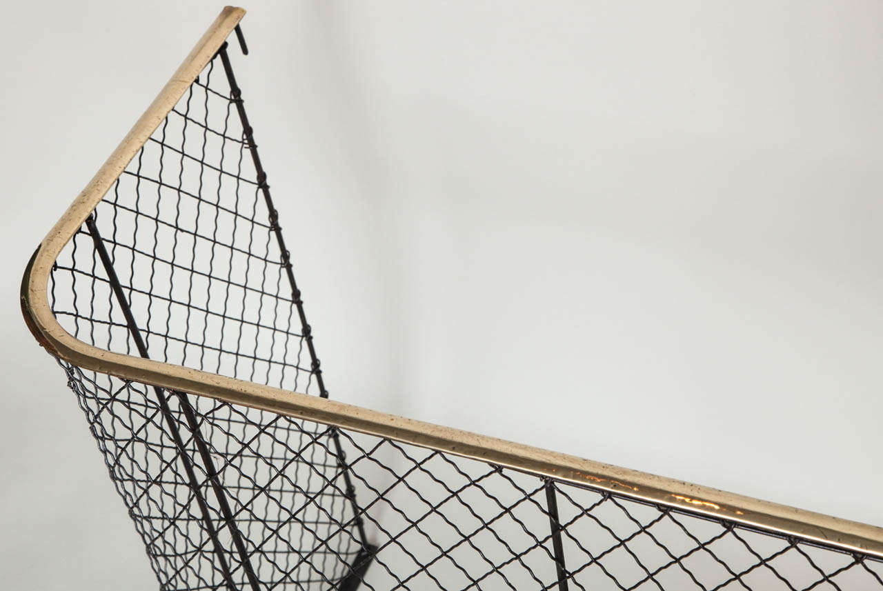 Nursery Guard with Wire Mesh and Brass Rail - 44" Wide at 1stDibs ...