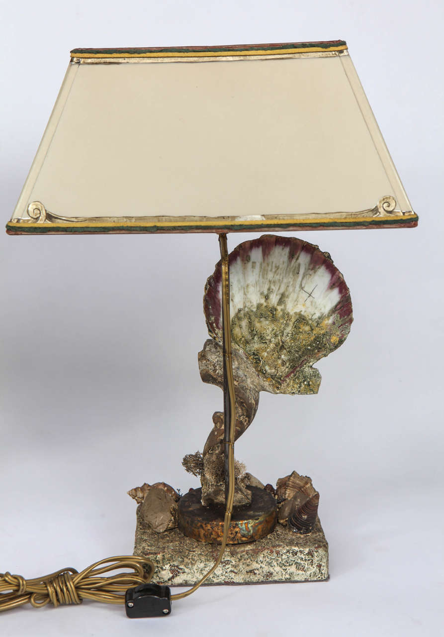 Pair of Seashell Lamps For Sale at 1stDibs | seashell lamps for sale