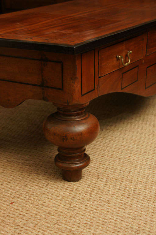 19th Century British Colonial Teak Coffee Table at 1stDibs