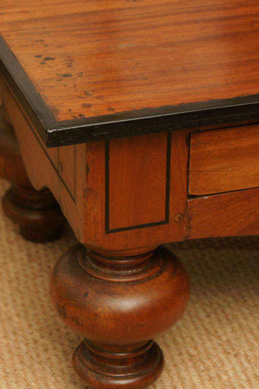 19th Century British Colonial Teak Coffee Table at 1stDibs