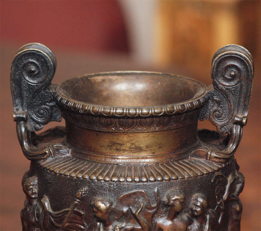 Pair Of Grand Tour Bronze Vases For Sale at 1stDibs | antique bronze ...