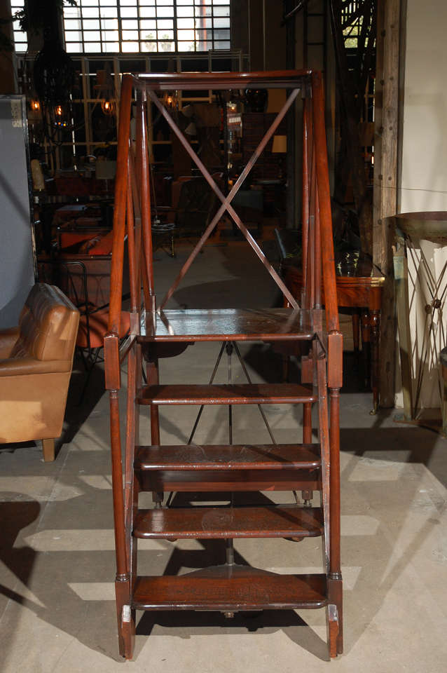 Large Library Ladder at 1stDibs