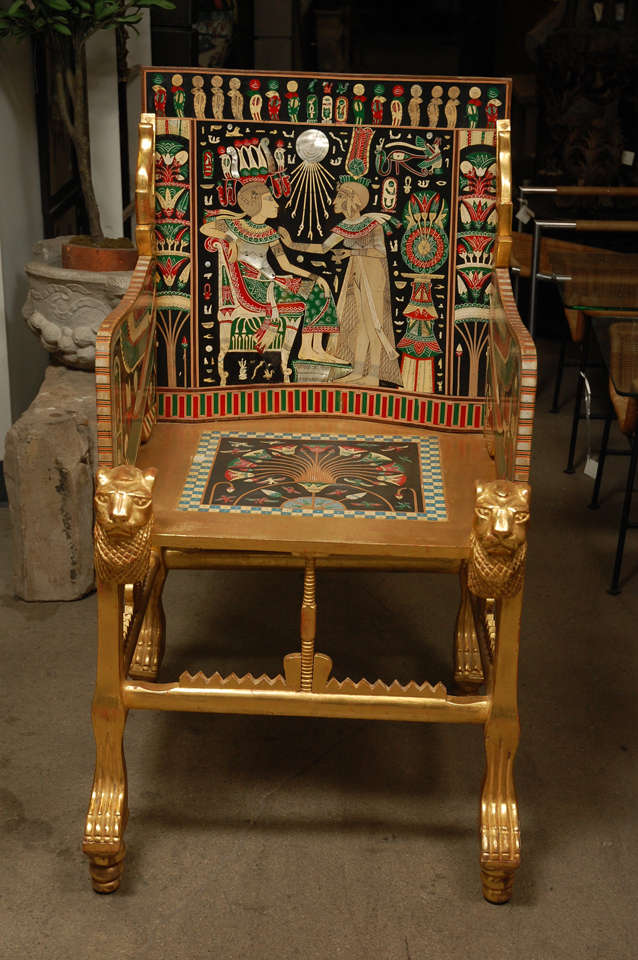 English Egyptian Revival Armchair at 1stDibs | egyptian revival chair ...