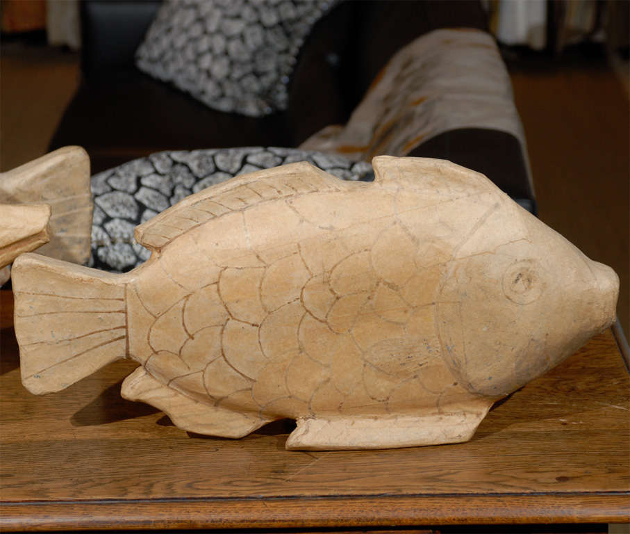 Three Fish In Paper Mache At 1stdibs Three Fish In Paper Mache At 1stdibs