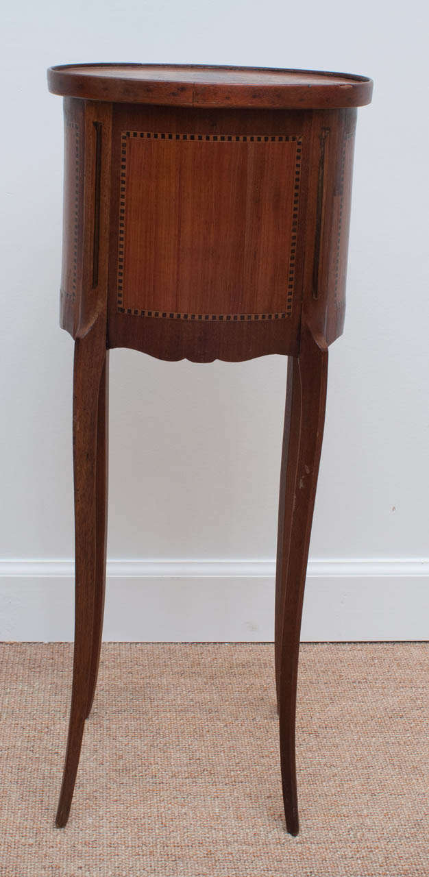 Petite Marquetry side Table at 1stDibs