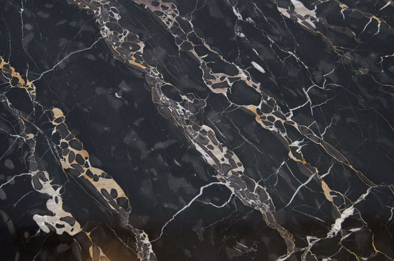 Italian Marble and Brass Coffee Table at 1stDibs