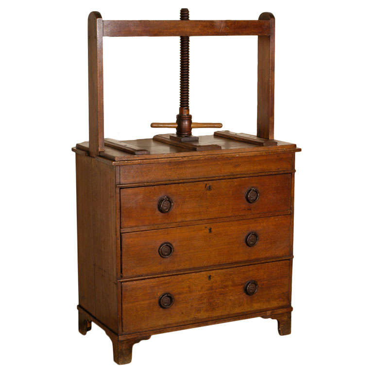 English Oak Linen Press / Book Press For Sale at 1stDibs