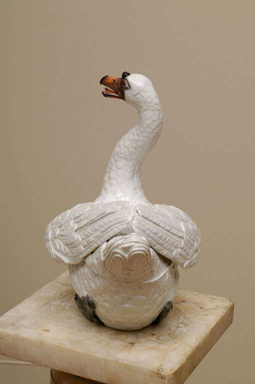 Meissen Swan Tureen For Sale at 1stDibs