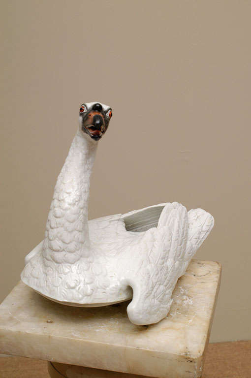 Meissen Swan Tureen For Sale at 1stDibs