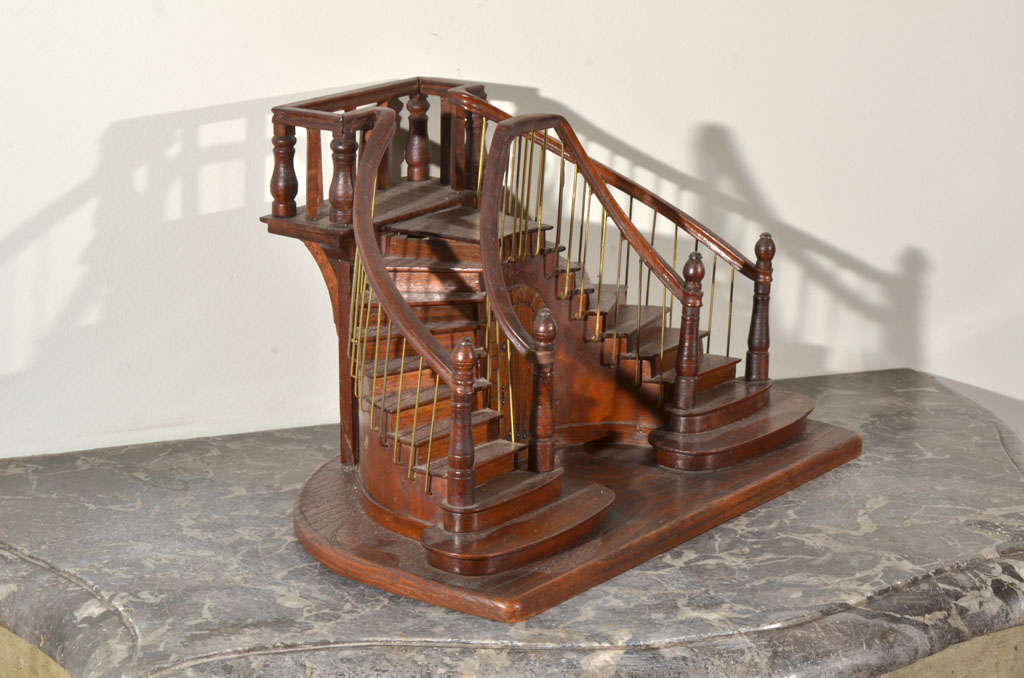Early 20th c. Signed Miniature Staircase made by a Compagnon at 1stDibs ...