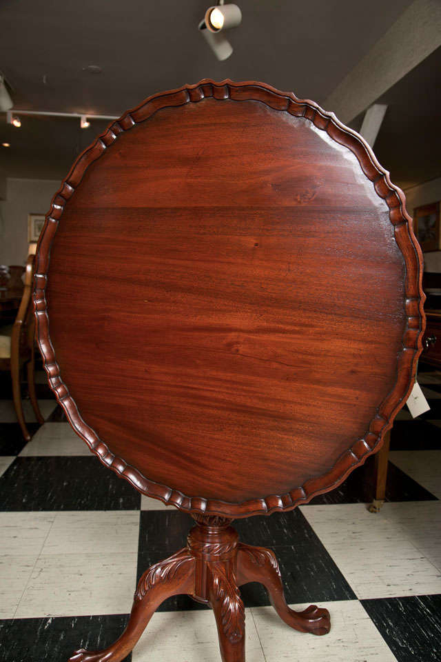 Carved Mahogany Tilt-Top Pie Crust Table For Sale at 1stDibs | pie ...