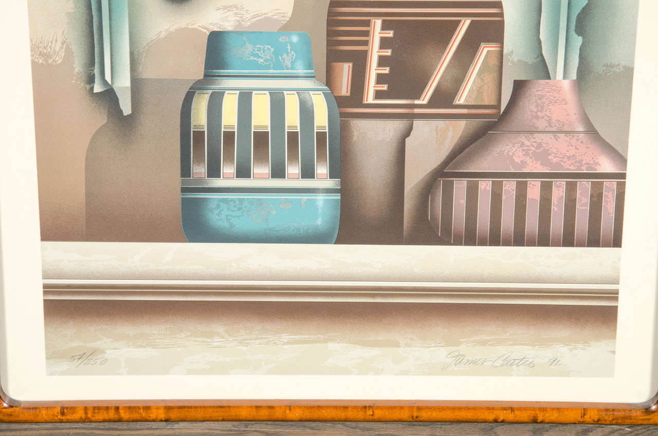 Original Lithograph by James Carter with Southwest Pottery Theme For ...