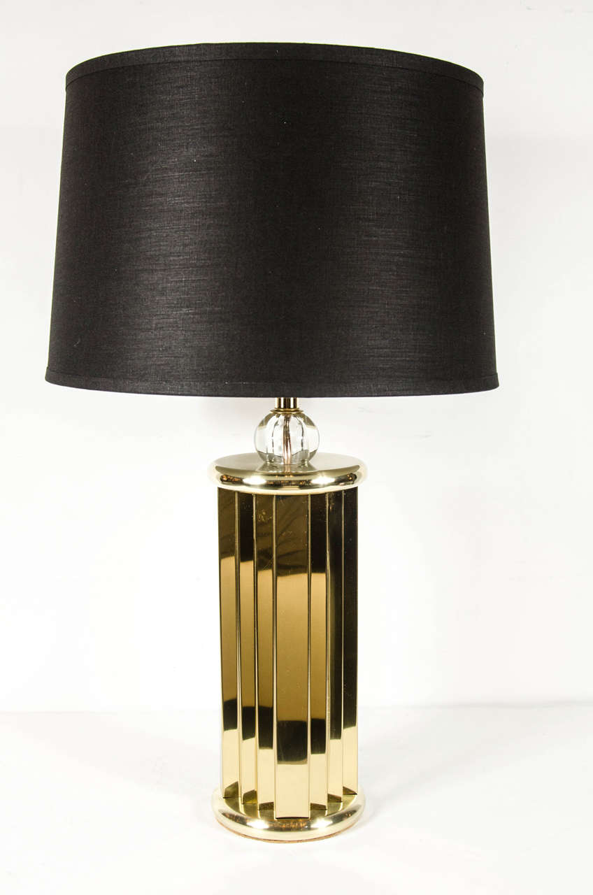 Pair of Mid-Century Modernist Skyscraper Style Lamps at 1stDibs