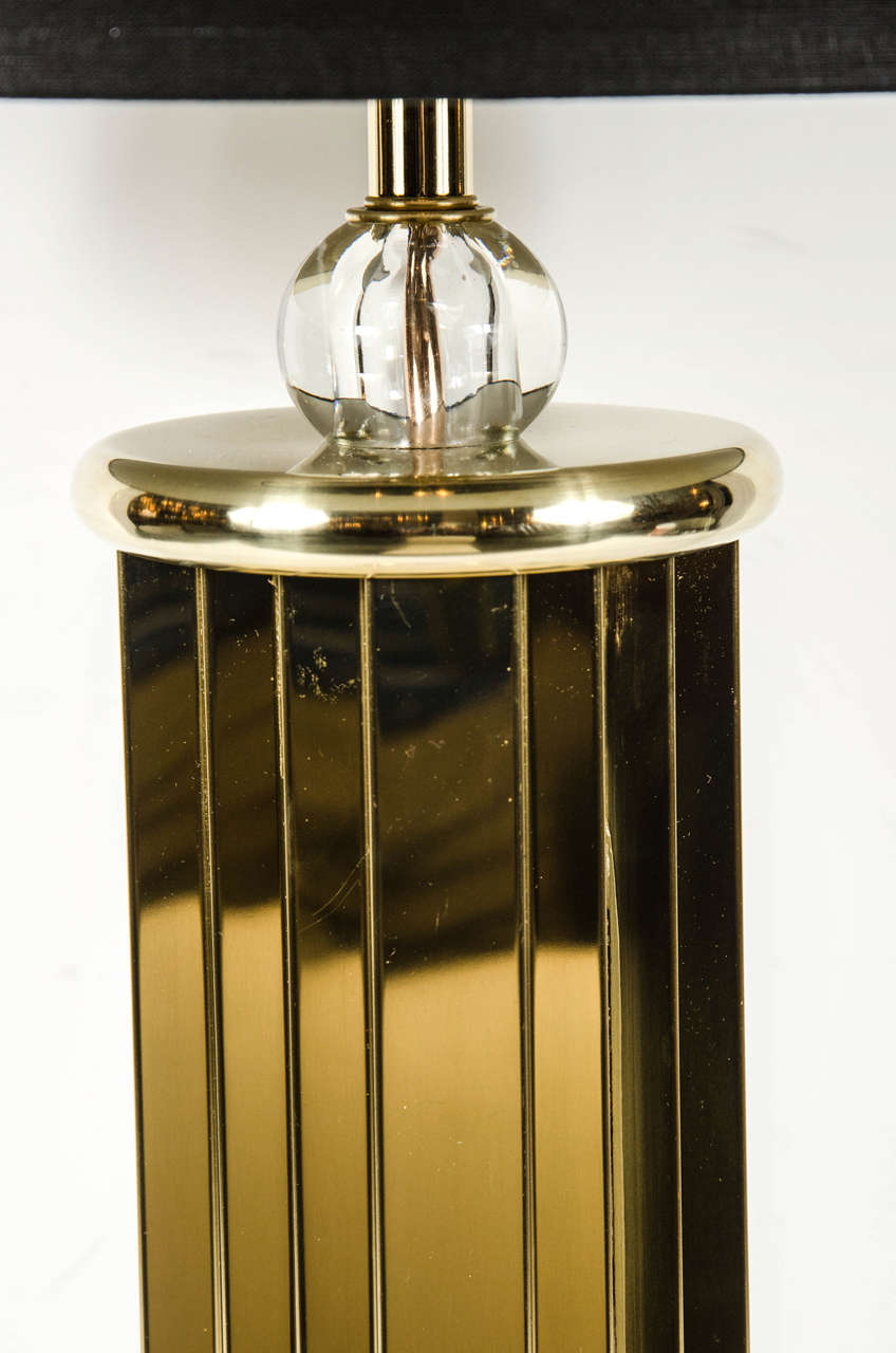 Pair of Mid-Century Modernist Skyscraper Style Lamps at 1stDibs