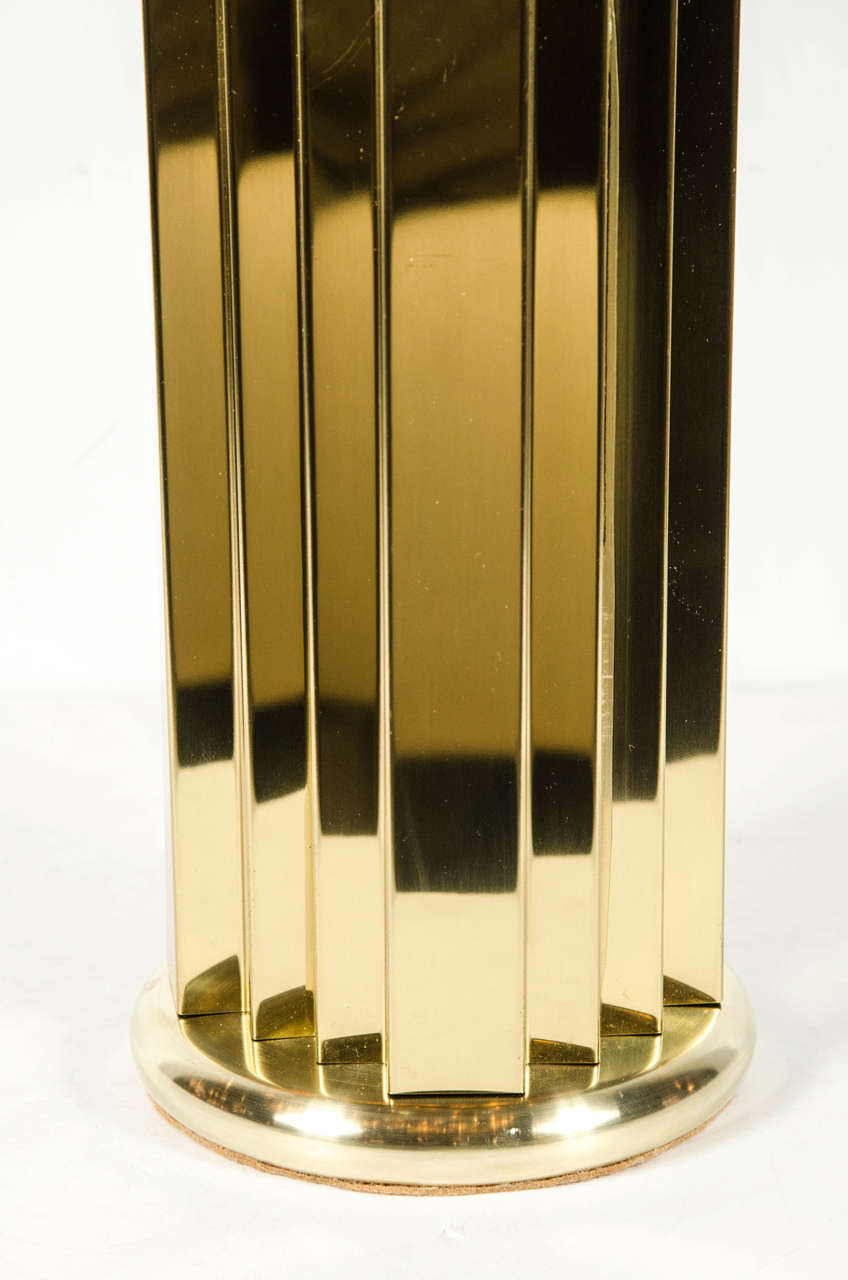 Pair of Mid-Century Modernist Skyscraper Style Lamps at 1stDibs