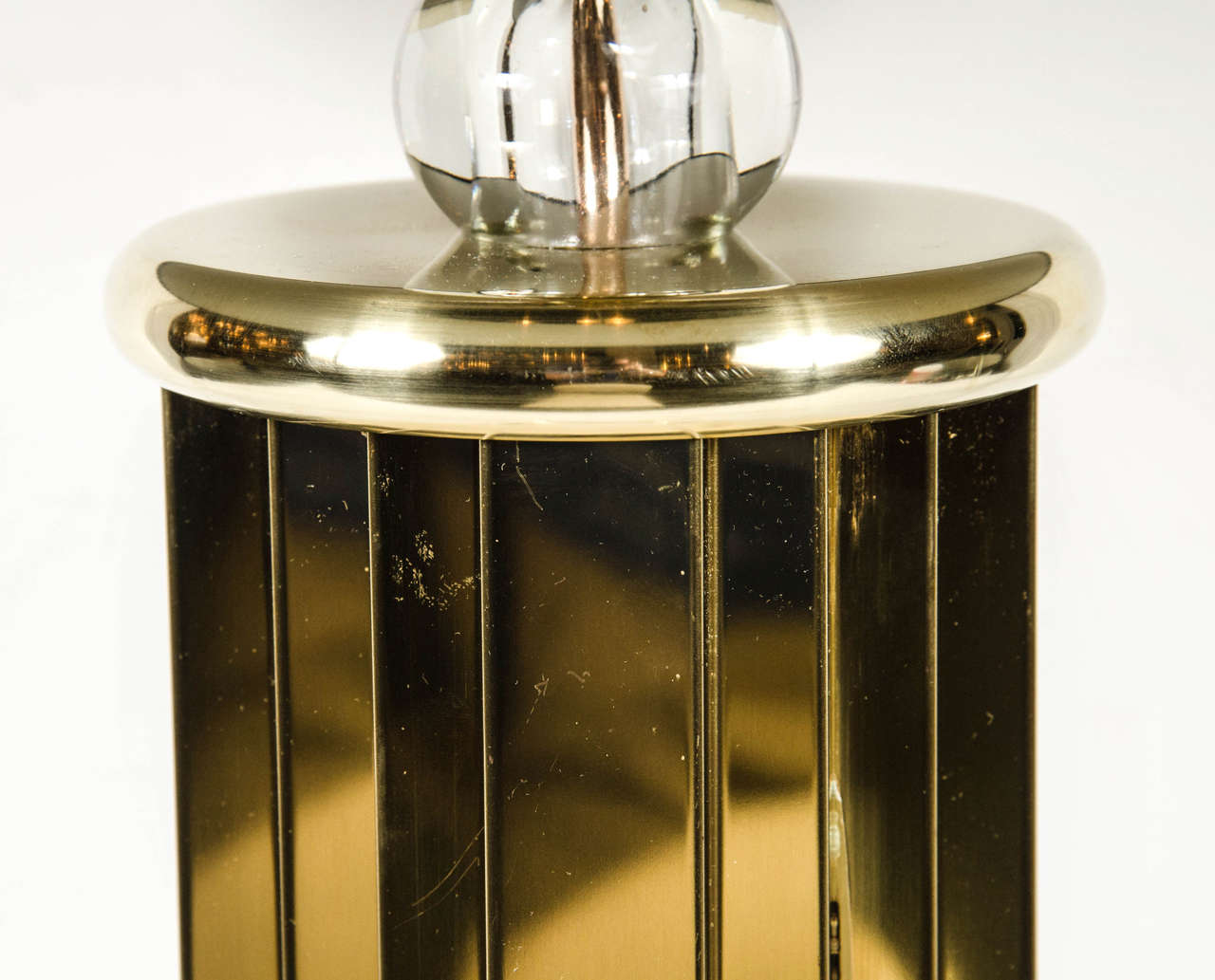 Pair of Mid-Century Modernist Skyscraper Style Lamps at 1stDibs