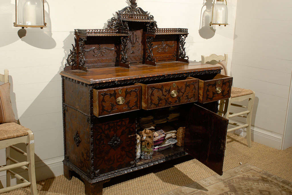 Black Forest Hand-Carved Buffet For Sale at 1stDibs