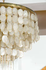 Captivating Capiz Shell Chandelier at 1stdibs