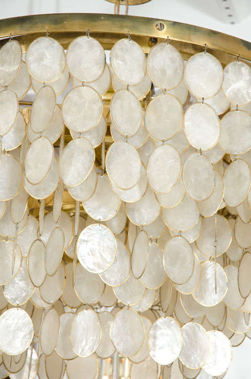 Captivating Capiz Shell Chandelier at 1stDibs | capiz shell chandelier ...