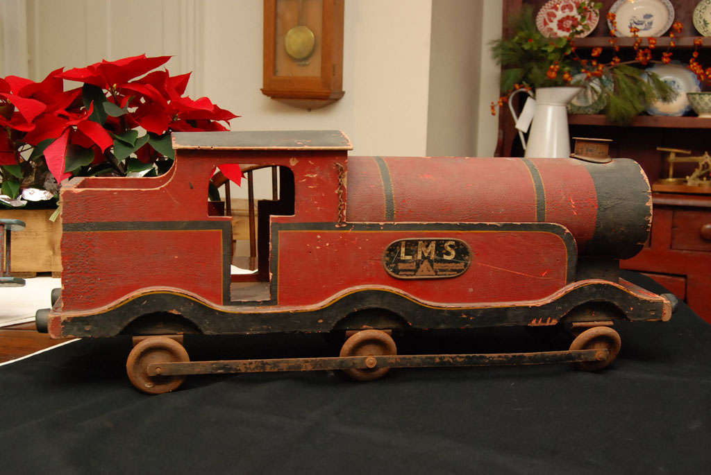 English Painted Toy Train at 1stDibs