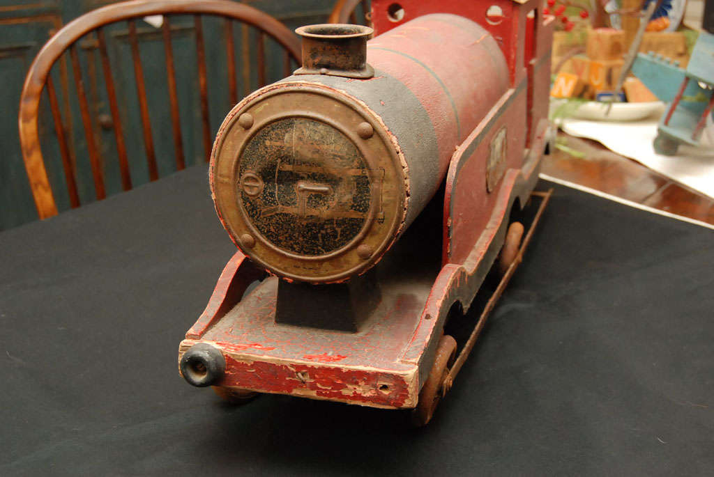 English Painted Toy Train at 1stDibs