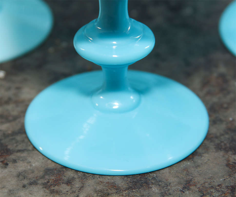 French Blue Opaline Glassware at 1stDibs | french blue glassware ...