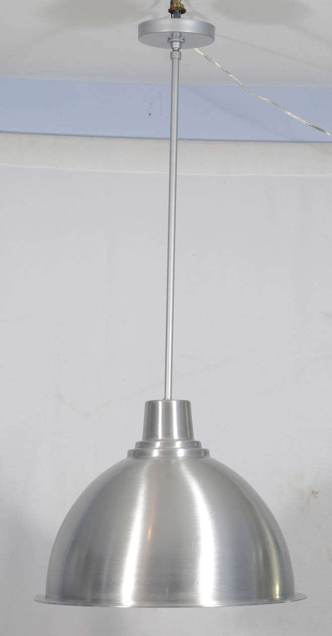 Spun Aluminum Downlight Pendant For Sale at 1stdibs
