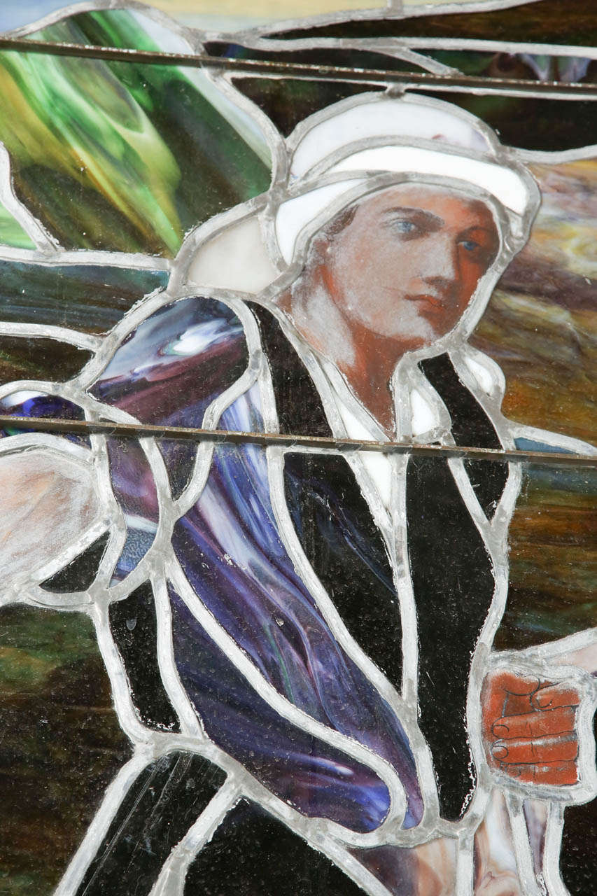 "Sower and the Seed" Stained Glass Window For Sale at 1stDibs