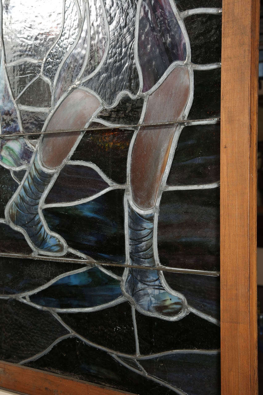 "Sower and the Seed" Stained Glass Window For Sale at 1stDibs