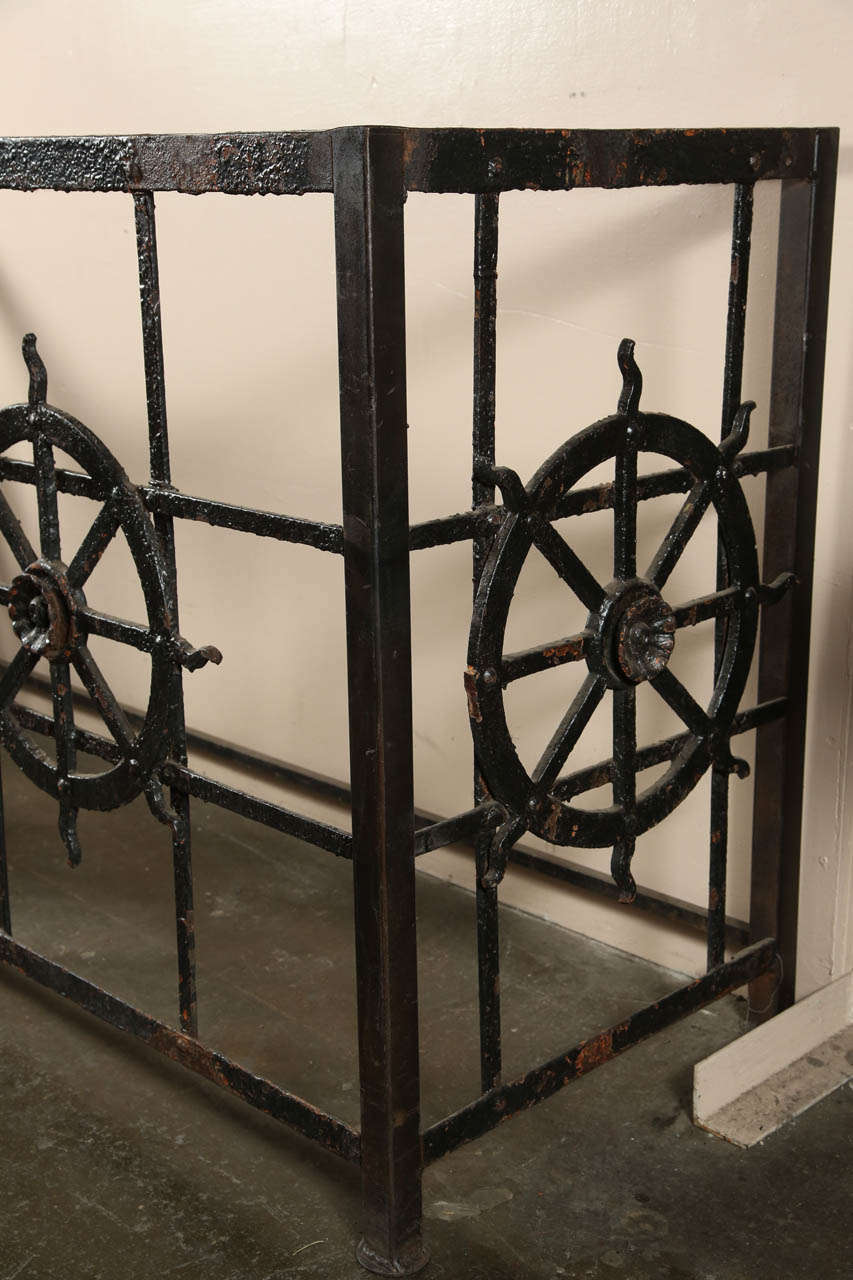 Cast Iron Side Table Made from Old Balcony For Sale at 1stDibs
