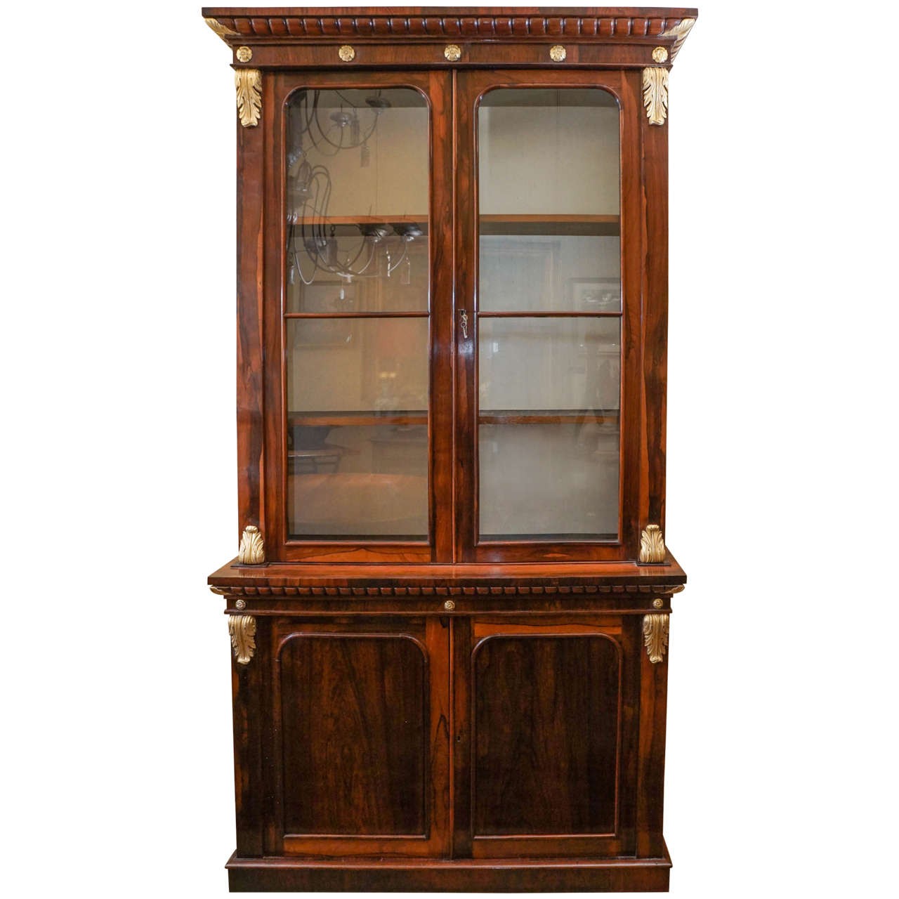 Very Fine William IV Rosewood Bookcase at 1stDibs