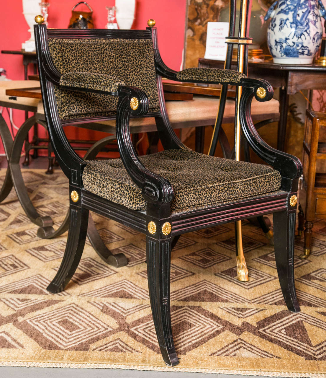 Pair of English Regency Chairs For Sale at 1stDibs