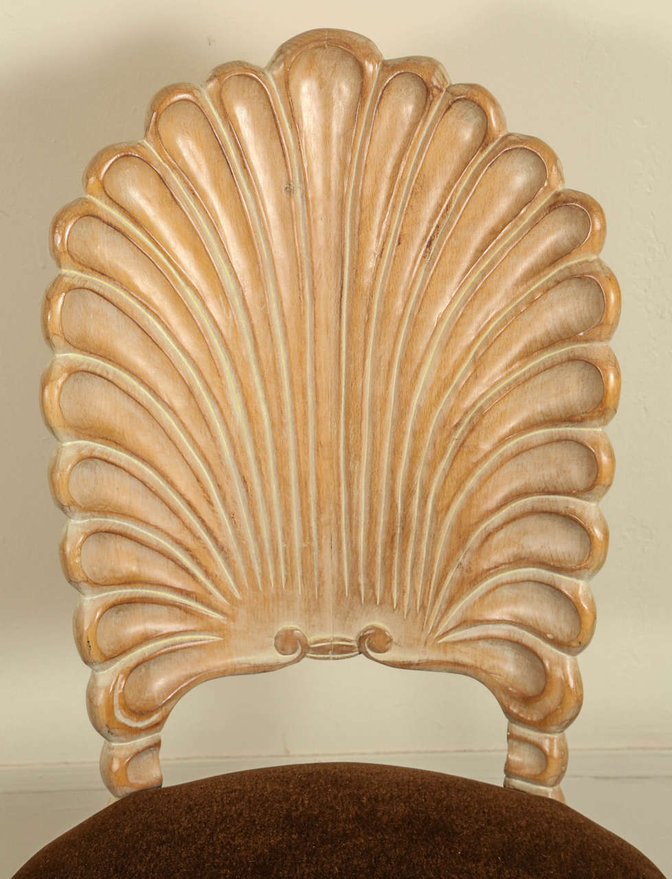 Six Italian Shell Back Carved Chairs at 1stDibs | shell back chairs ...