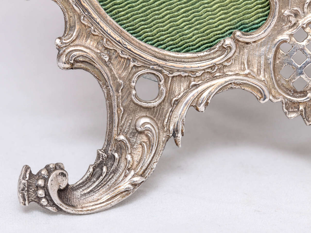 Continental (.800) Silver Footed Double Picture Frame at 1stDibs