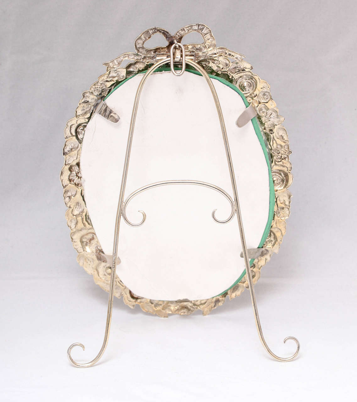 Lovely Continental Silver Picture Frame For Sale at 1stDibs