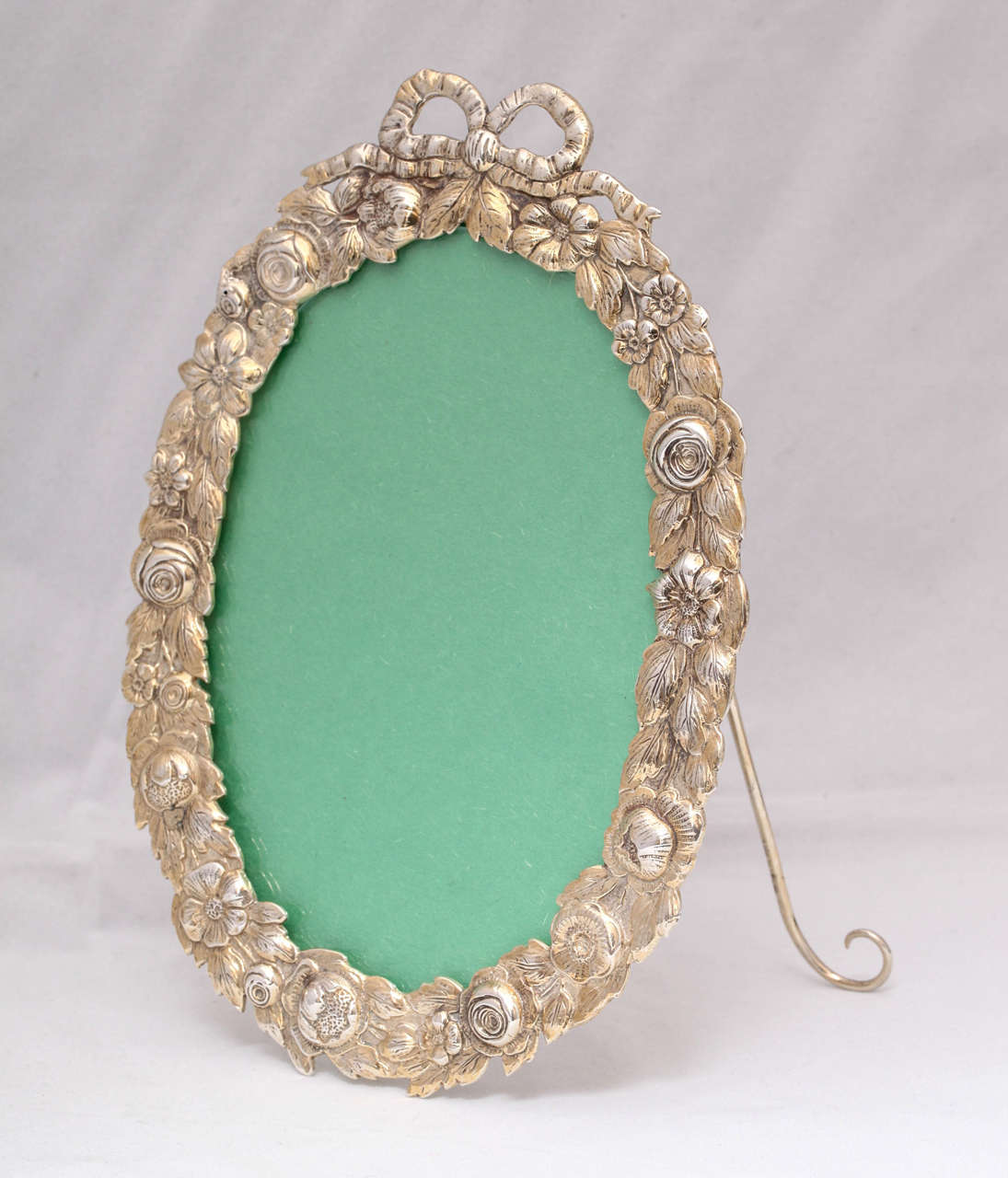 Lovely Continental Silver Picture Frame For Sale at 1stDibs