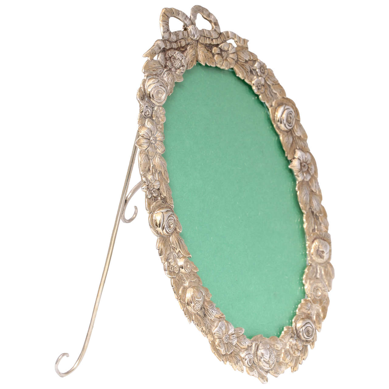 Lovely Continental Silver Picture Frame For Sale at 1stDibs