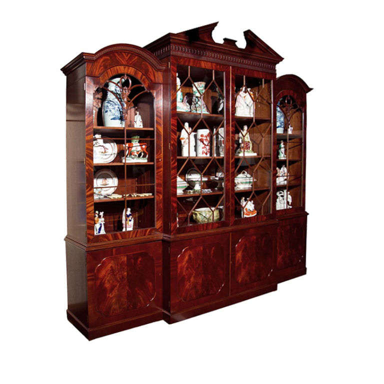 Federal Style Breakfront/Bookcase, New England, Circa:1910 For Sale at ...