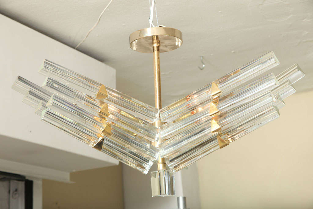 Sculptural 1960s Italian Art Glass Ceiling Fixture At 1stdibs