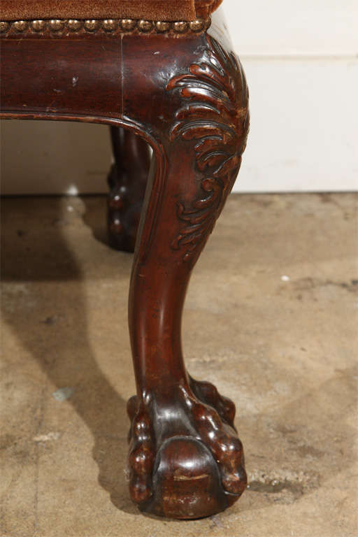 English, Ball and Claw Foot Bench at 1stDibs