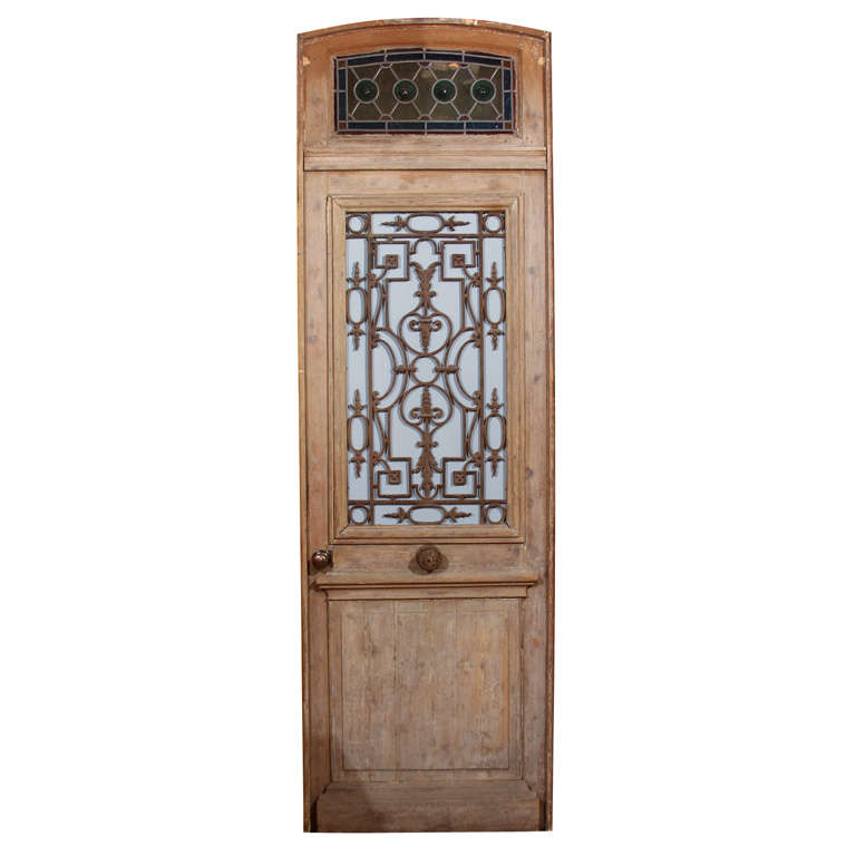 French Painted Door from Normandy at 1stDibs