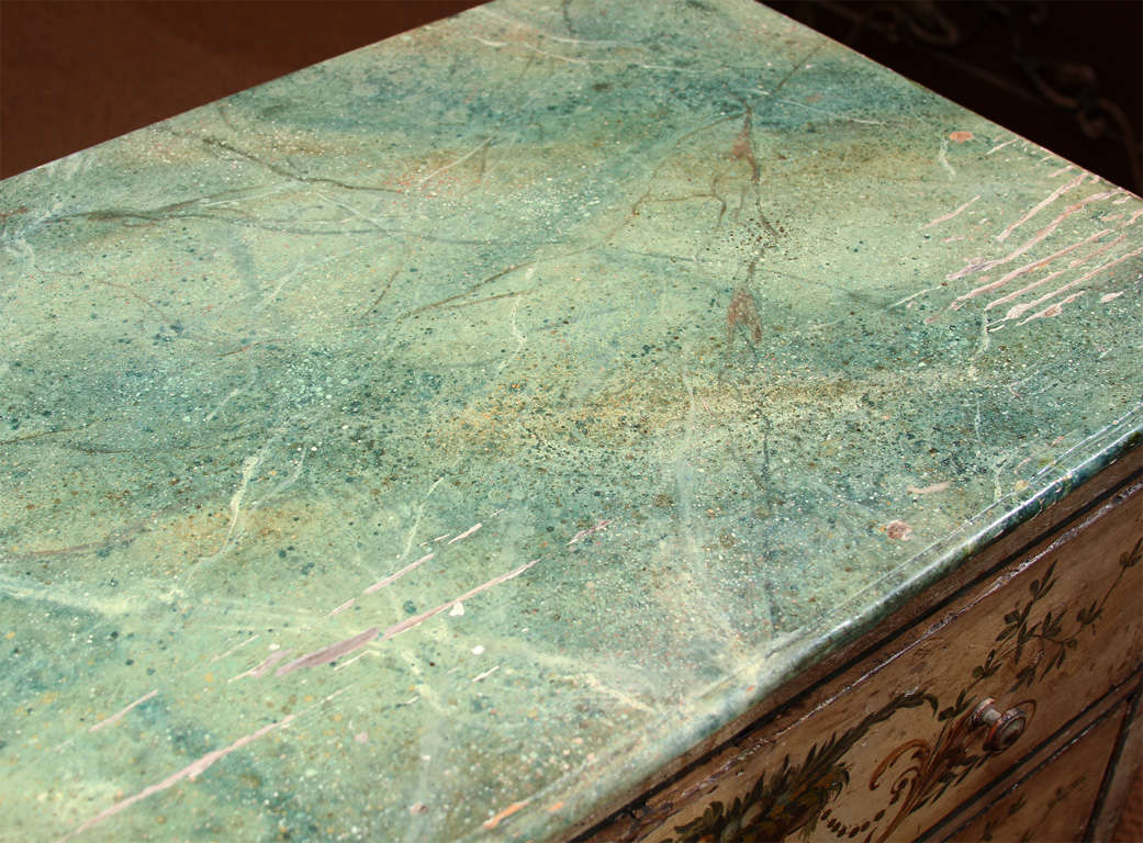 Pair of Italian 18th Century Painted Commodes For Sale at 1stDibs